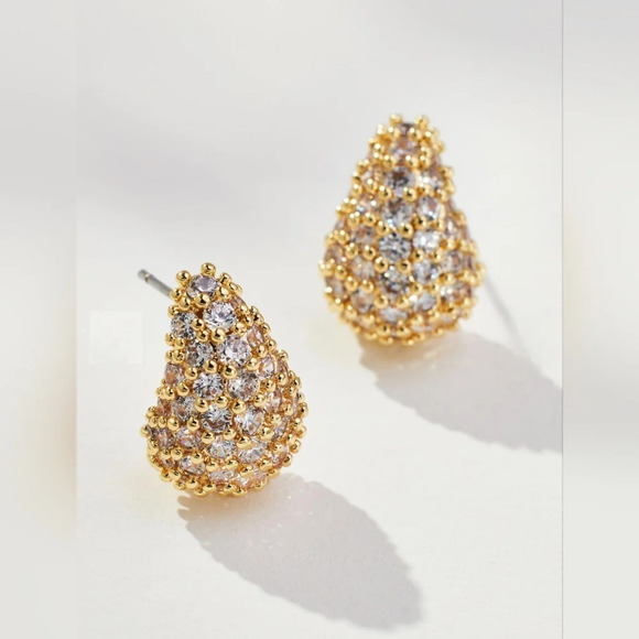 Anthropologie | Jewelry | Anthropologie The Petra Pav Small Drop Earrings Goldcrystal New | Poshmark